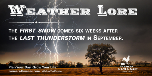 September Weather Lore Sayings You May Not Have Heard - Farmers ...