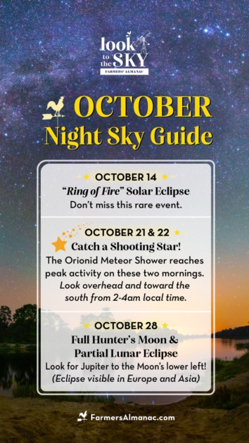 October Night Sky Guide (October 2023) - Farmers' Almanac - Plan Your ...