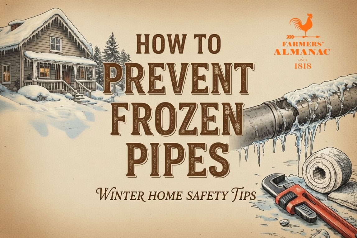 How To Prevent Frozen Pipes - Farmers' Almanac - Plan Your Day. Grow ...