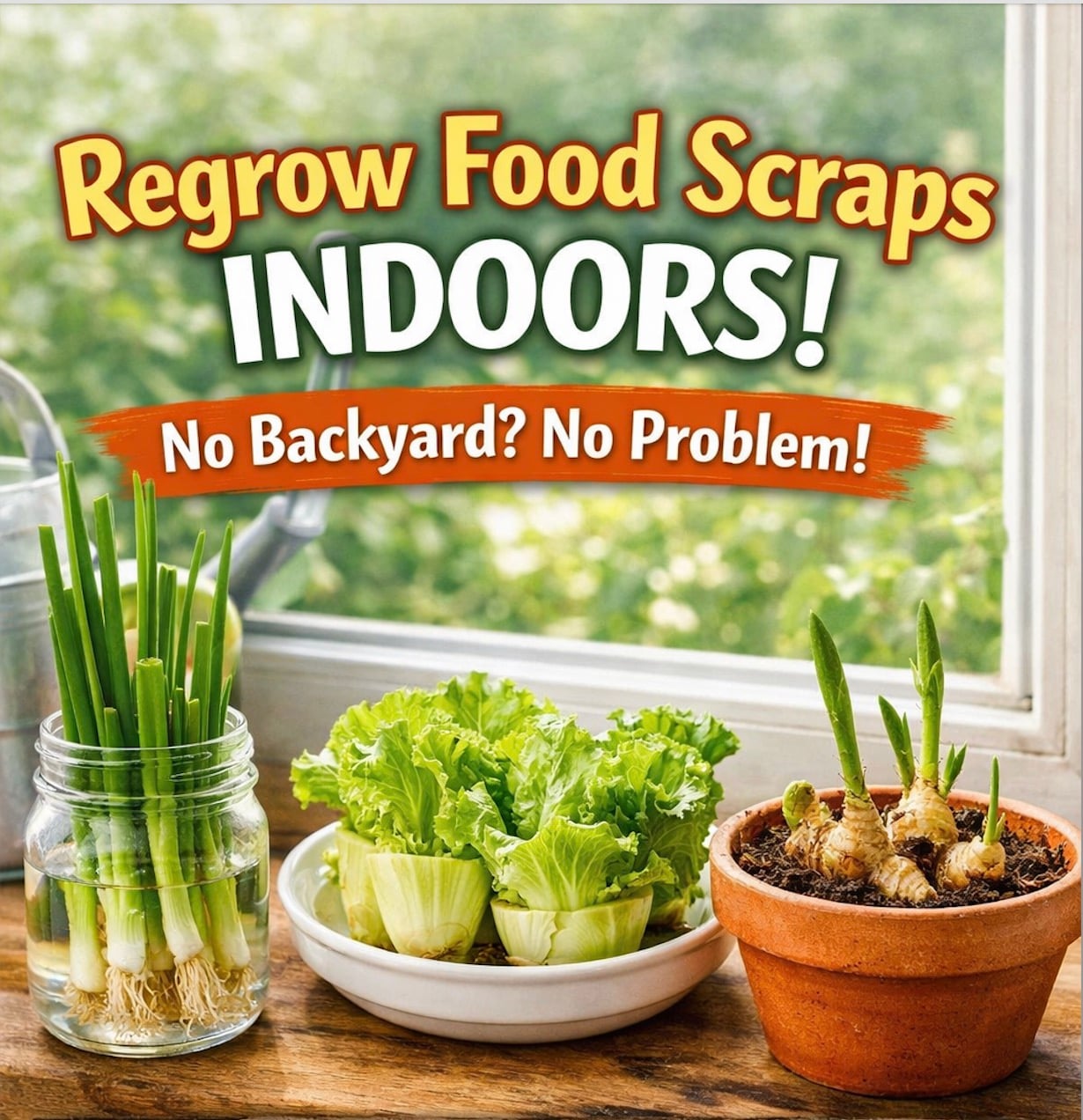 Stop Tossing These “Scraps”, 7 Foods You Can Regrow Indoors (No ...